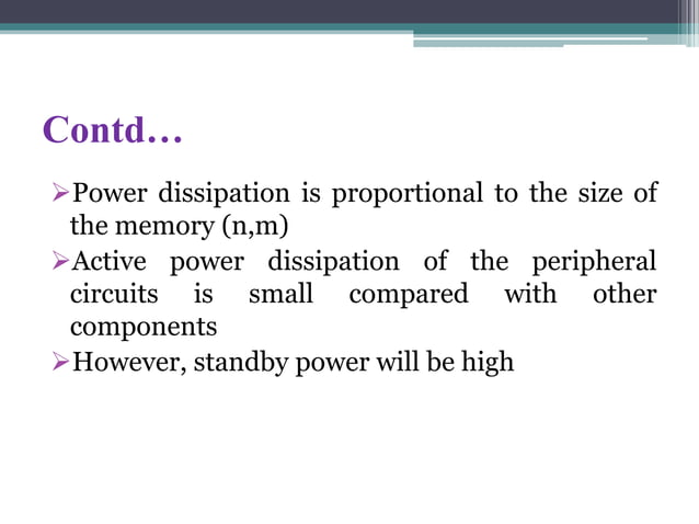 EC6601 VLSI Design Memory Circuits | PPTX | Data Storage and ...