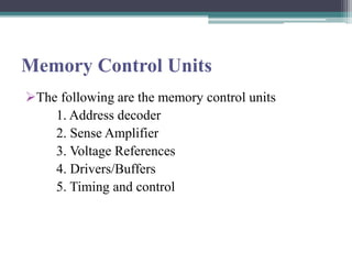 EC6601 VLSI Design Memory Circuits | PPTX