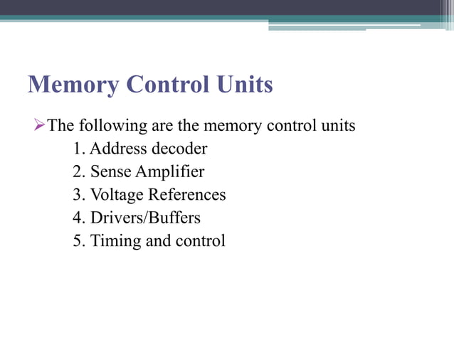 EC6601 VLSI Design Memory Circuits | PPTX | Data Storage and ...