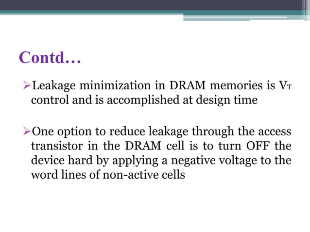 EC6601 VLSI Design Memory Circuits | PPTX | Data Storage and ...