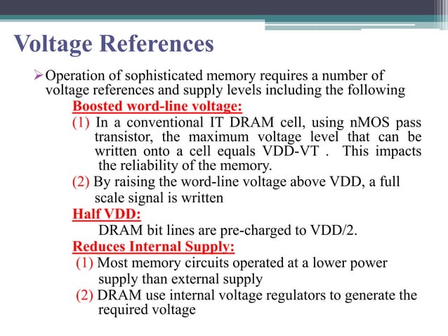 EC6601 VLSI Design Memory Circuits | PPTX | Data Storage and ...
