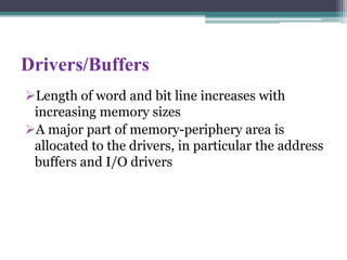 EC6601 VLSI Design Memory Circuits | PPTX