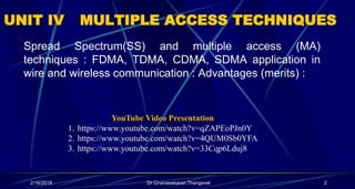 EC6651 COMMUNICATION ENGINEERING UNIT 4 | PPT