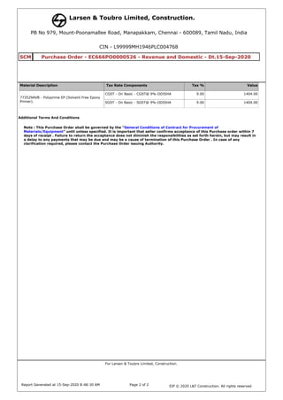 L n T Work Order | PDF