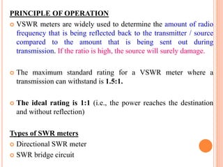 EC6701 RF&MW - VSWR Meter | PPTX