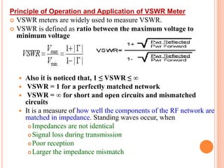 EC6701 RF&MW - VSWR Meter | PPTX