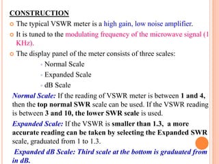 EC6701 RF&MW - VSWR Meter | PPTX
