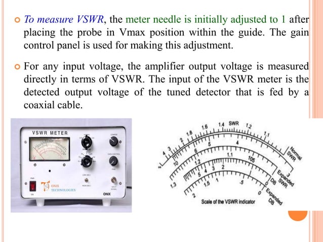 EC6701 RF&MW - VSWR Meter | PPTX