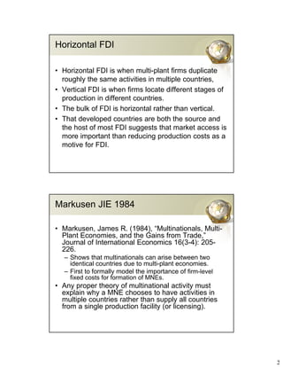 Ec689 horizontalfdi handout | PDF