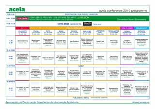 PROGRAM - ACEIA CONFERENCE 2015 | PPT