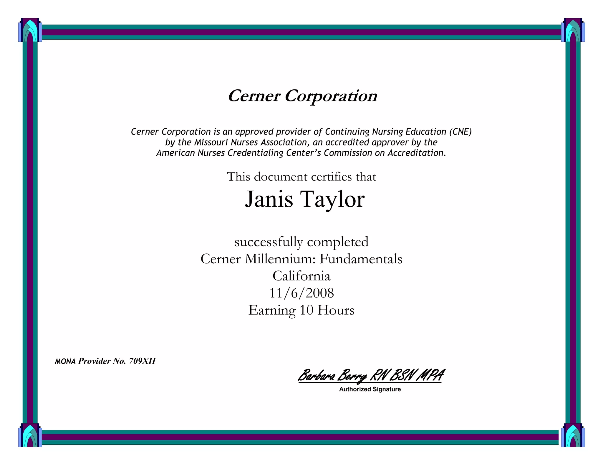 CNE_Cerner fundamentals 11-6-08_1 | PDF