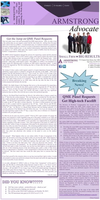 Armstrong Advocate I 3 V2 2015 (final) | PDF | Law