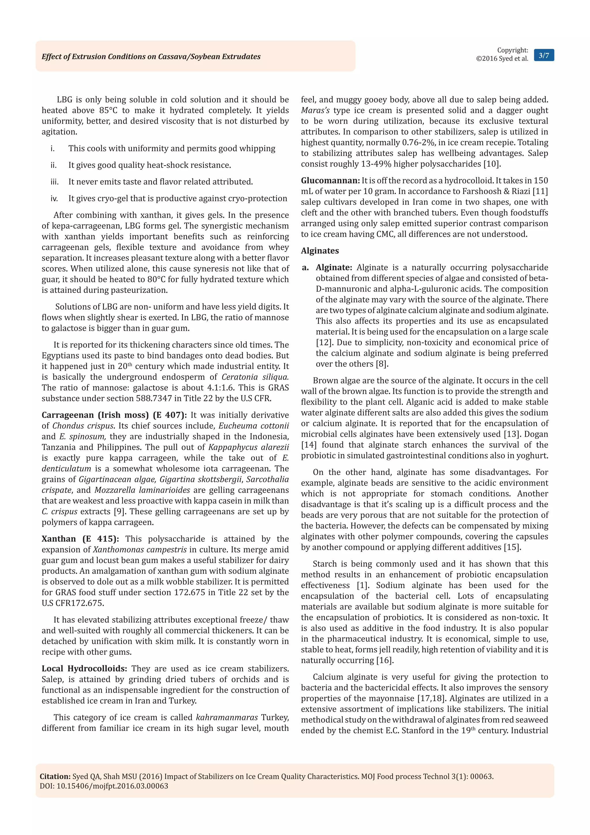 Ice cream in stabilizers | PDF