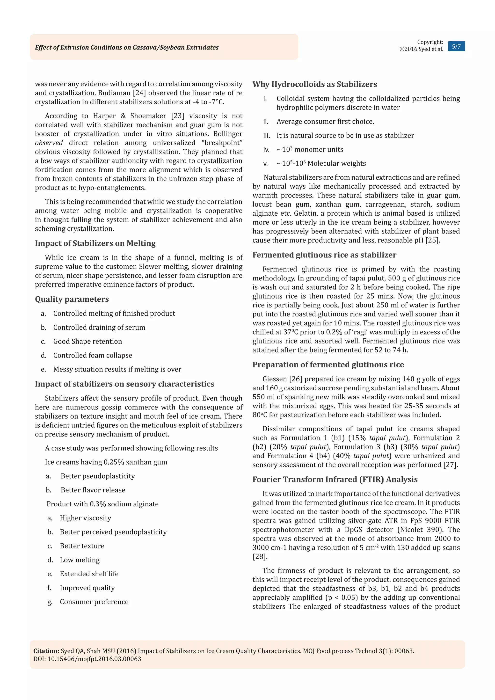 Ice cream in stabilizers | PDF