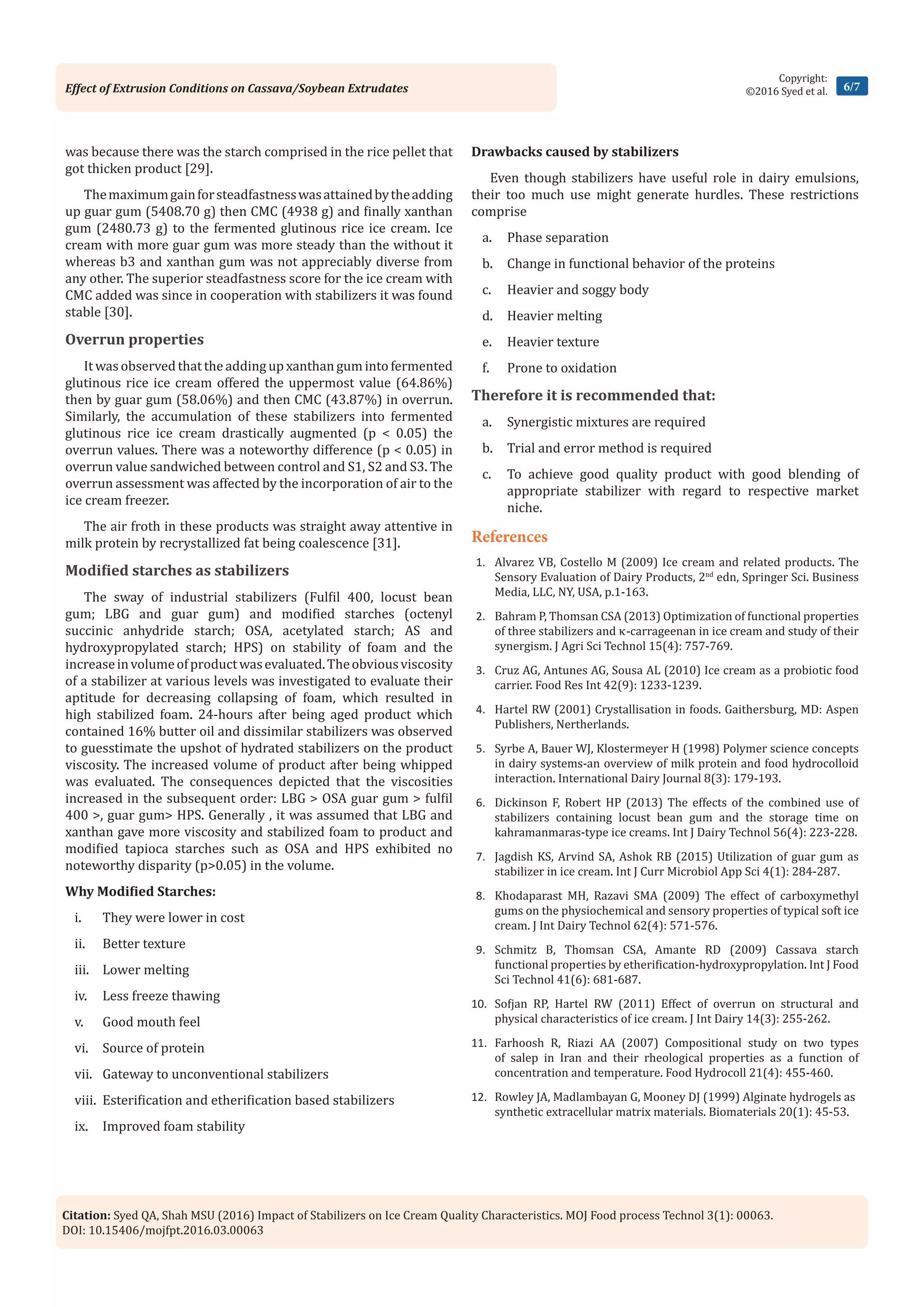 Ice cream in stabilizers | PDF