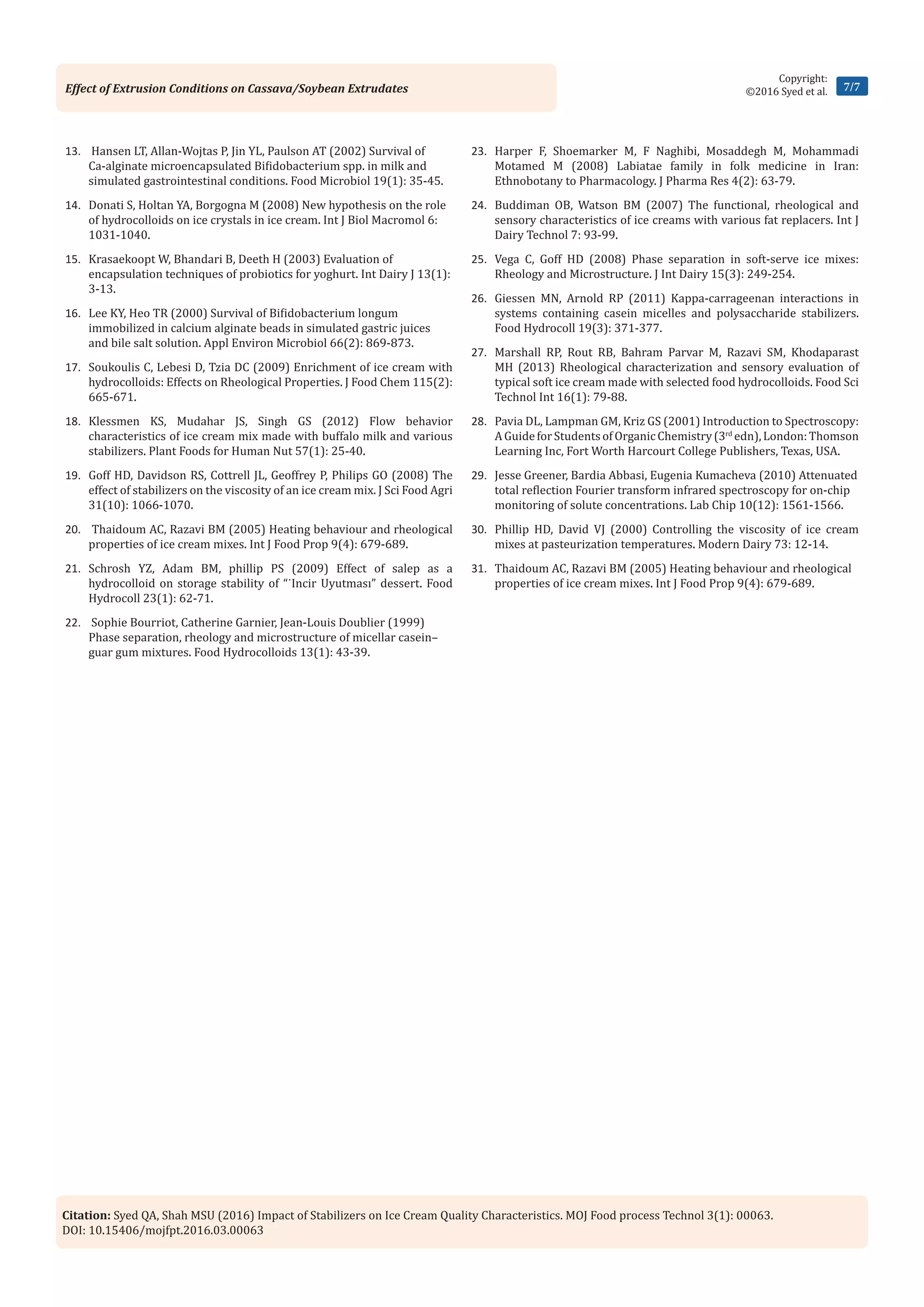 Ice cream in stabilizers | PDF