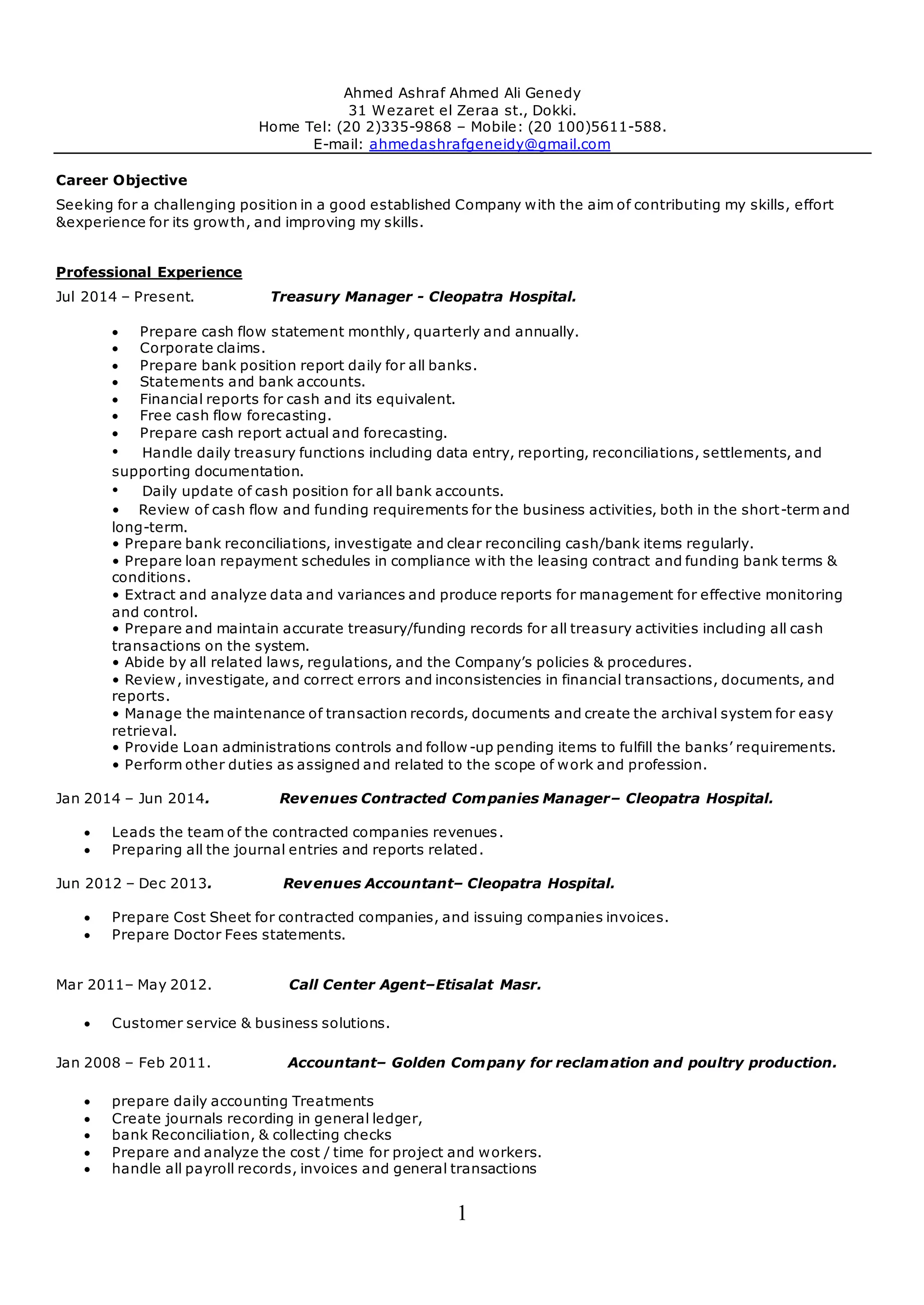 Ahmed Ashraf CV.... | DOCX
