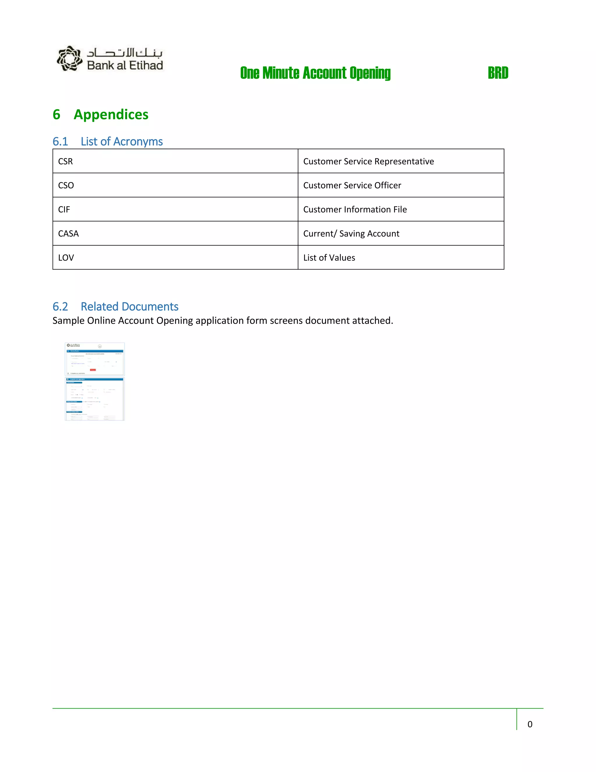 1Minute Account Opening_BRD_Updated | PDF