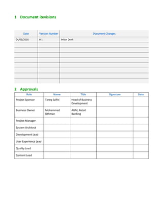 1Minute Account Opening_BRD_Updated | PDF
