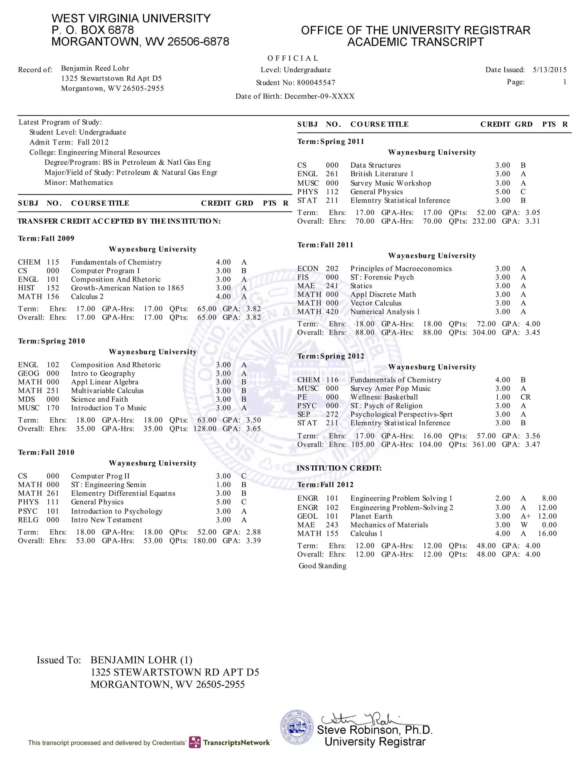 Transcript of Ben Lohr | PDF