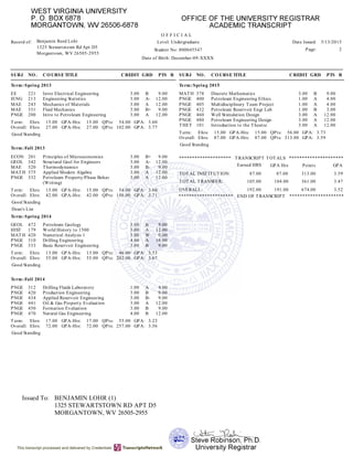Transcript of Ben Lohr | PDF