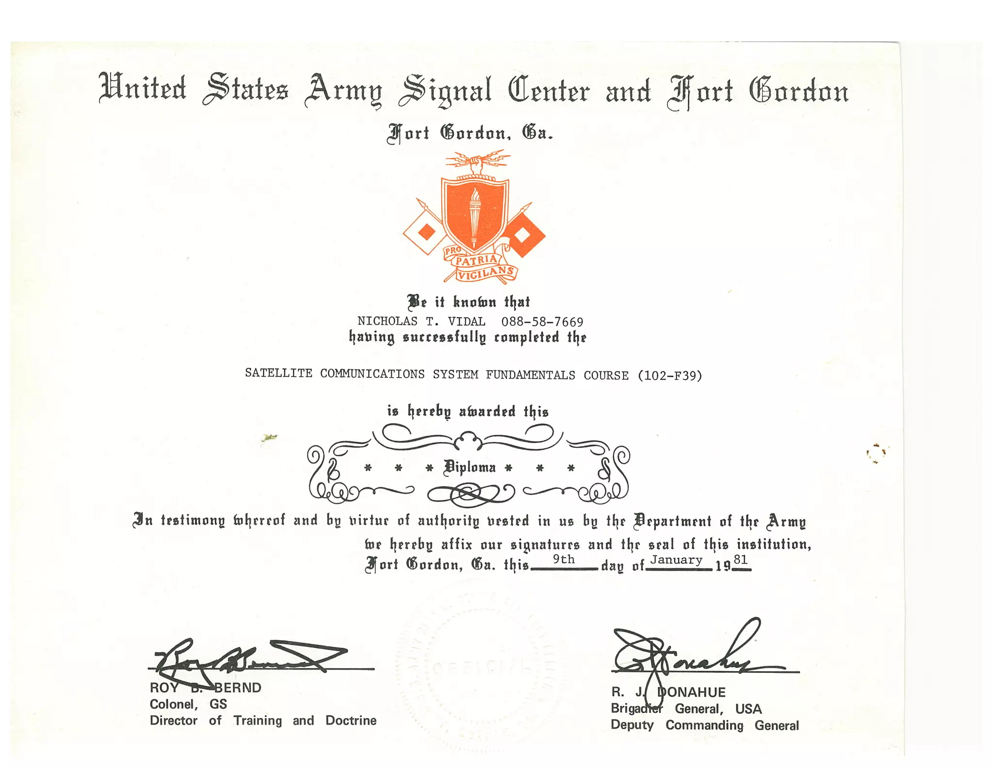 Army Signal School | PDF