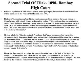 trial of lokmanya tilak | PPTX