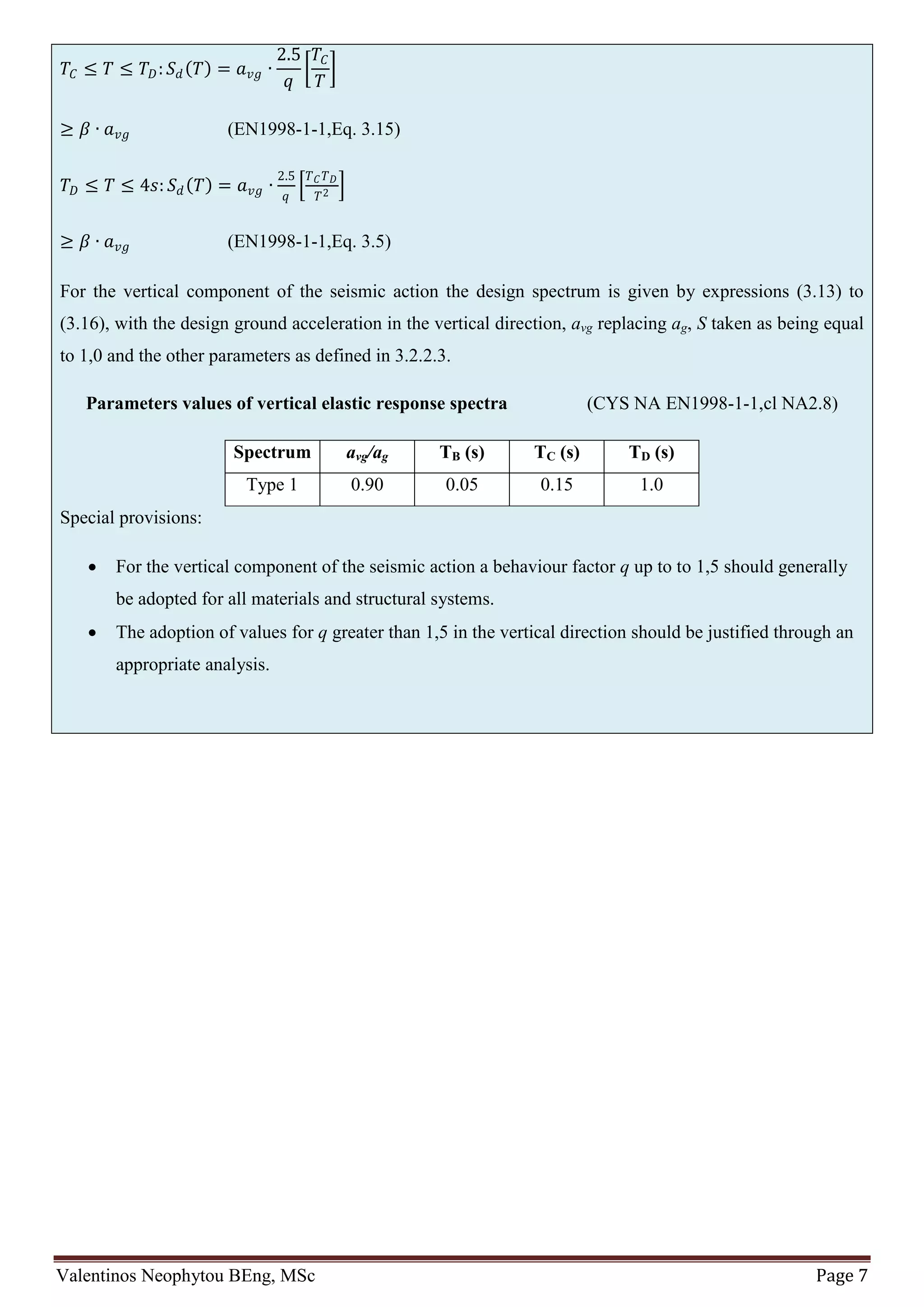 Design notes for seismic design of building accordance to Eurocode 8 | PDF