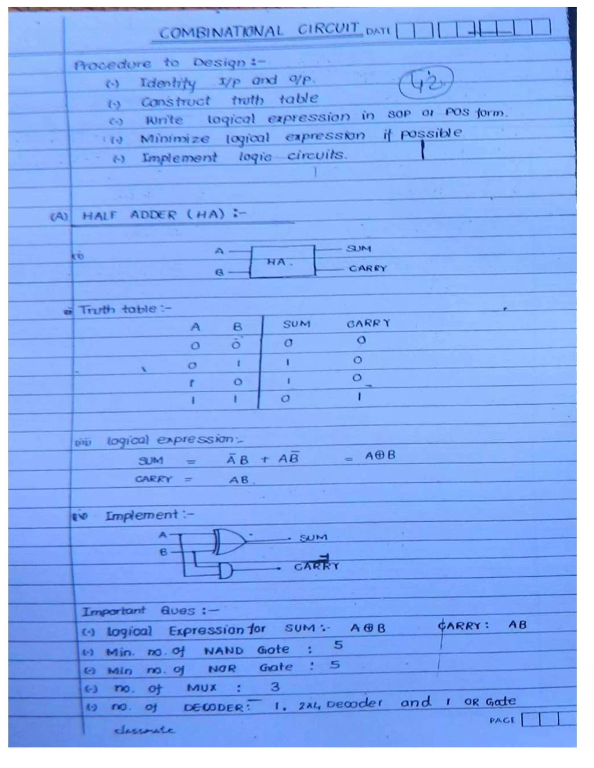 digital electronics made easy hand written notes Gate ECE | PDF