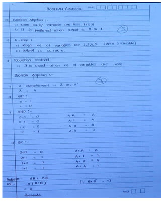 digital electronics made easy hand written notes Gate ECE | PDF