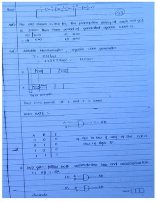 digital electronics made easy hand written notes Gate ECE | PDF