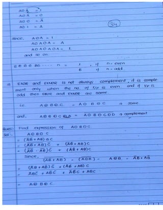 digital electronics made easy hand written notes Gate ECE | PDF
