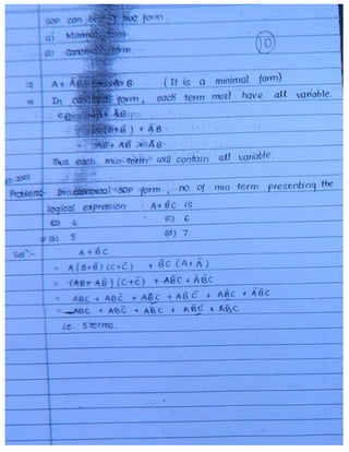 digital electronics made easy hand written notes Gate ECE | PDF