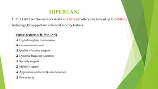 Ec8004 wireless networks unit 1 hiperlan 2 | PPTX