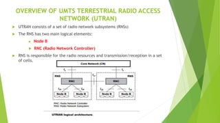 EC8004 wireless networks unit 3 UTRAN | PPTX
