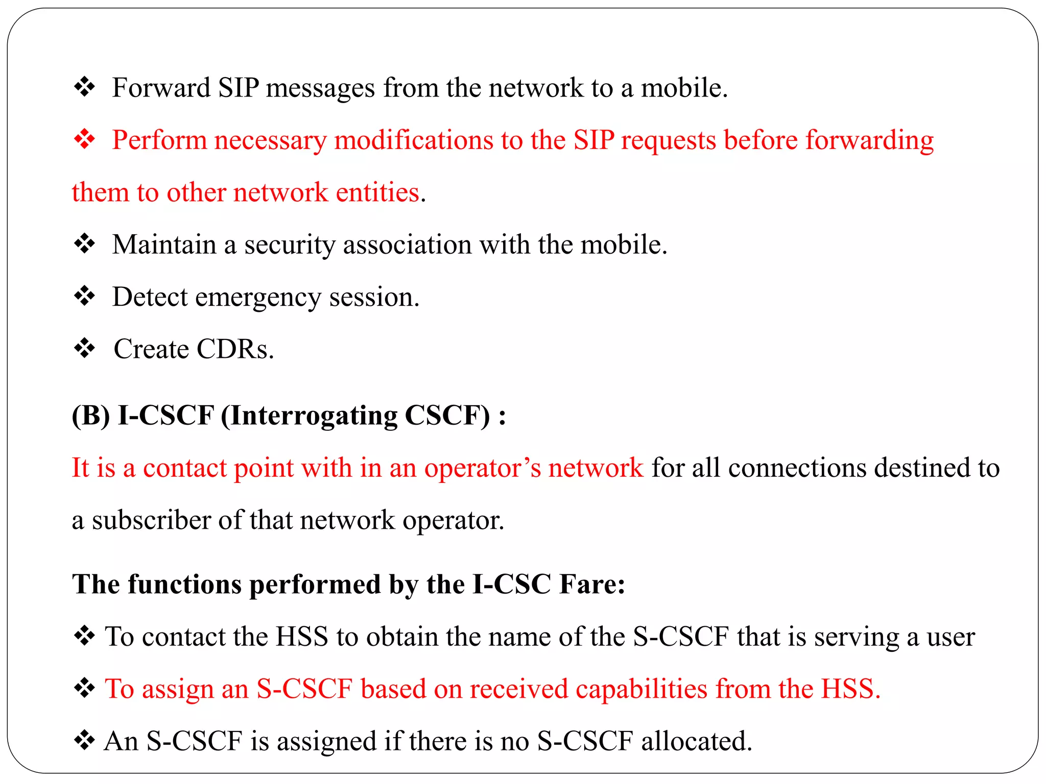 EC8004 WIRELESS NETWORKS UNIT 5 - IMS | PPT