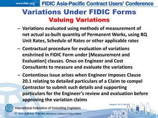 FIDIC 2016 Day02-1010 Variations Under FIDIC Forms, Adrias Tan | PPSX