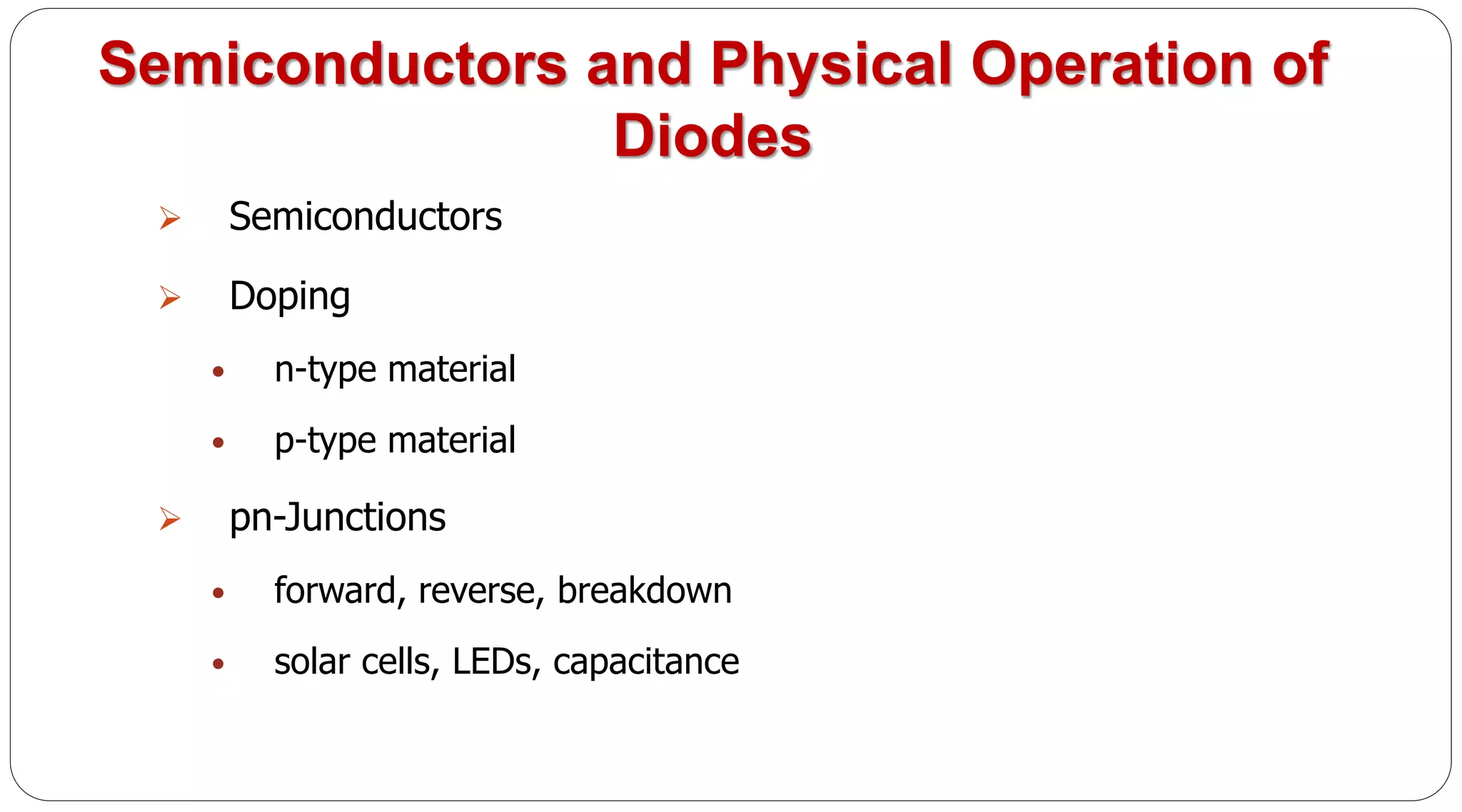EC8353 ELECTRONIC DEVICES AND CIRCUITS Unit 1 | PPTX