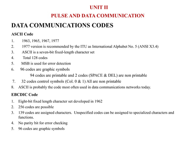 EC8394- ANALOG AND DIGITAL COMMUNICATION unit II | PPT