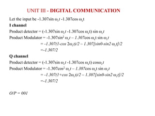 EC8394 - ANALOG AND DIGITAL COMMUNICAYION UNIT III | PPT