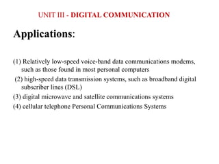 EC8394 - ANALOG AND DIGITAL COMMUNICAYION UNIT III | PPT