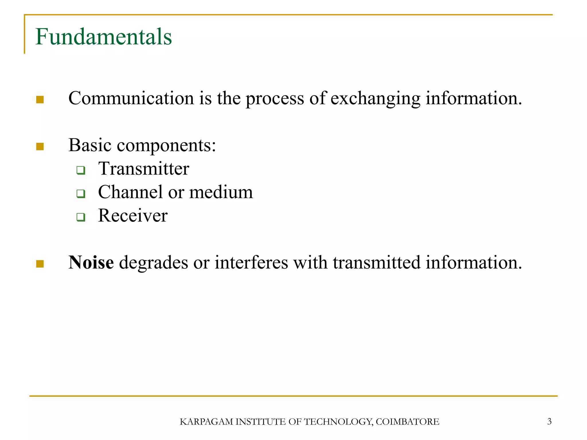 Ec8491 communication theory | PPTX