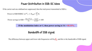 Ec8491 CT - Unit 1 - Single Sideband Suppressed Carrier (SSB-SC) | PPTX