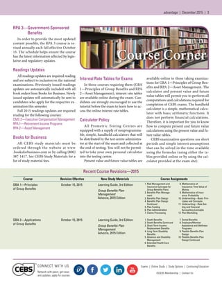 CEBS Advantage Newsletter December 15, 2015, pages 11 to 12 | PDF