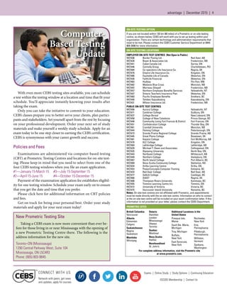 CEBS Advantage Newsletter December 15, 2015, pages 11 to 12 | PDF