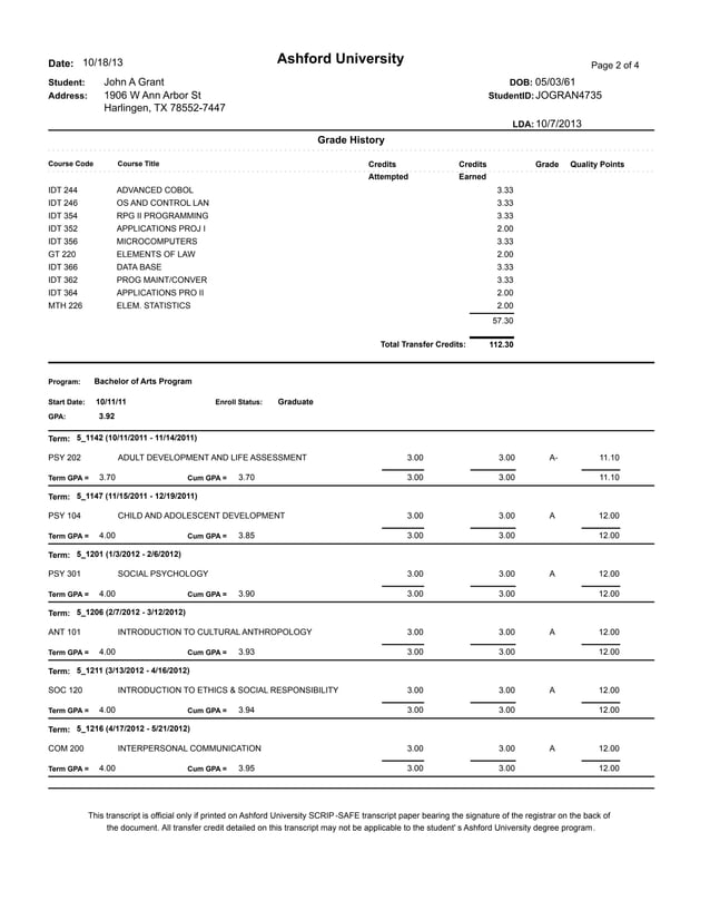 Unofficial Transcript 10182013 | PDF