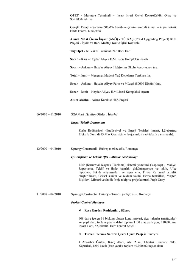 0_cv Murat Dulger_2016_tr_rev2 | PDF