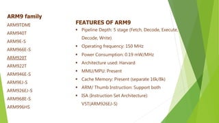 Ec8791 arm 9 processor | PPTX