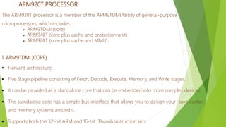 Ec8791 arm 9 processor | PPTX
