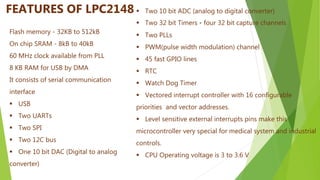 Ec8791 lpc2148 | PPTX